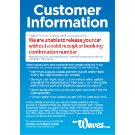 Customer info - 5mm Foamex - A3